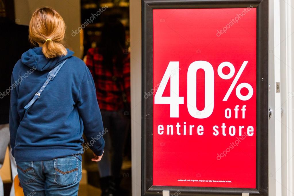 Shopping sign at entrance Stock Photo by ©urban_light 59191701