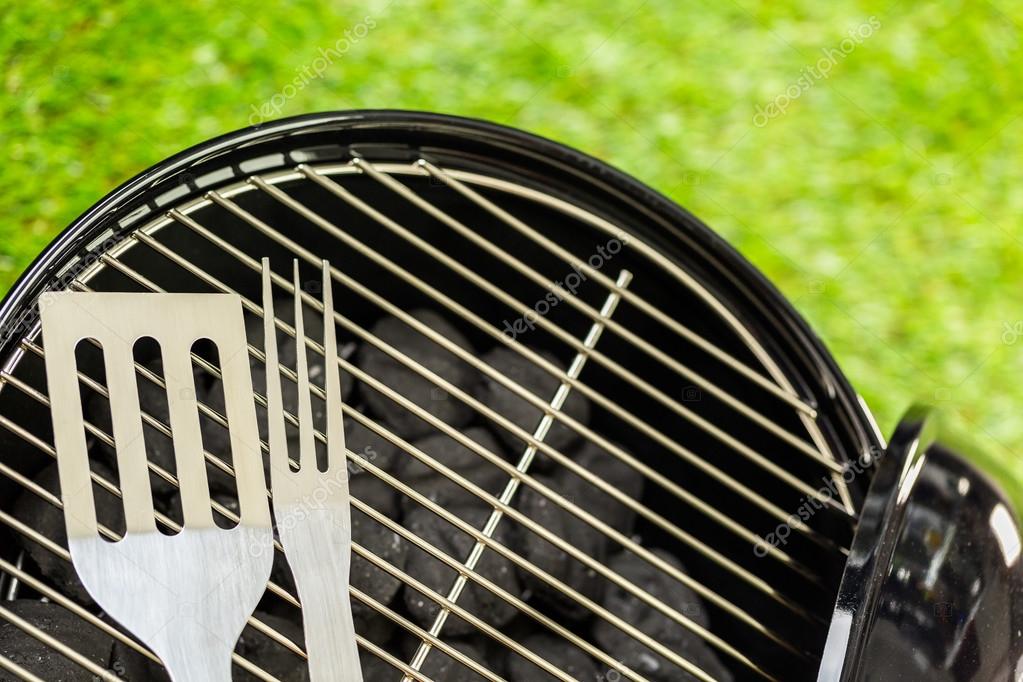 Small round charcoal grill Stock Photo by ©urban_light 77421256