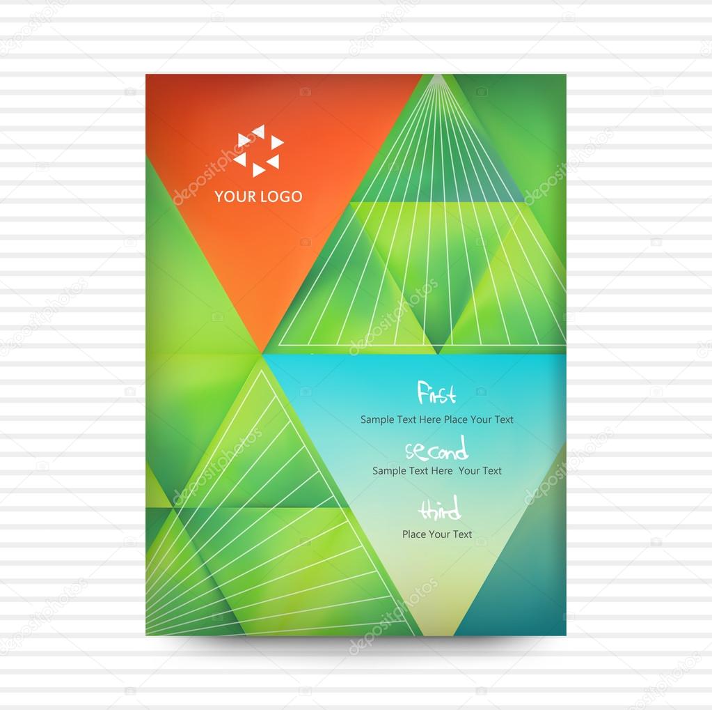 Vector: Abstract Triangle Brochure Book covered Flyer Design Tem Stock Vector by ©redstone 61899407