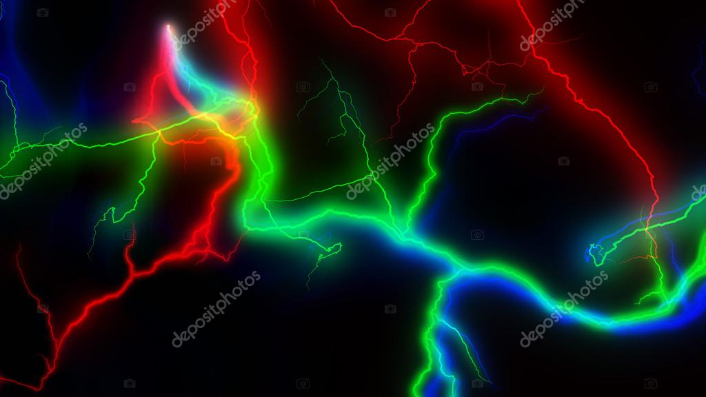 Colourful energy discharge 3d rendering Stock Photo by ©DarioStudios ...