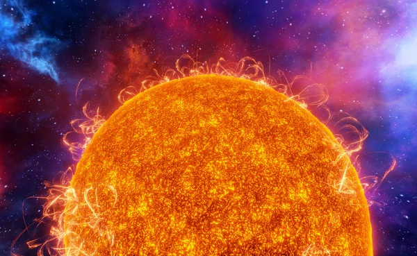 Surface of the sun — Stock Photo © DarioStudios #66873273