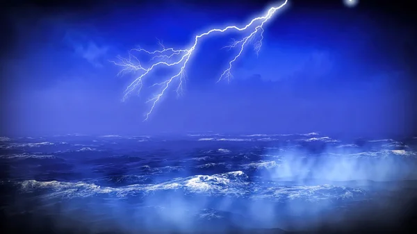 Lightning over ocean Stock Photos, Royalty Free Lightning over ocean ...
