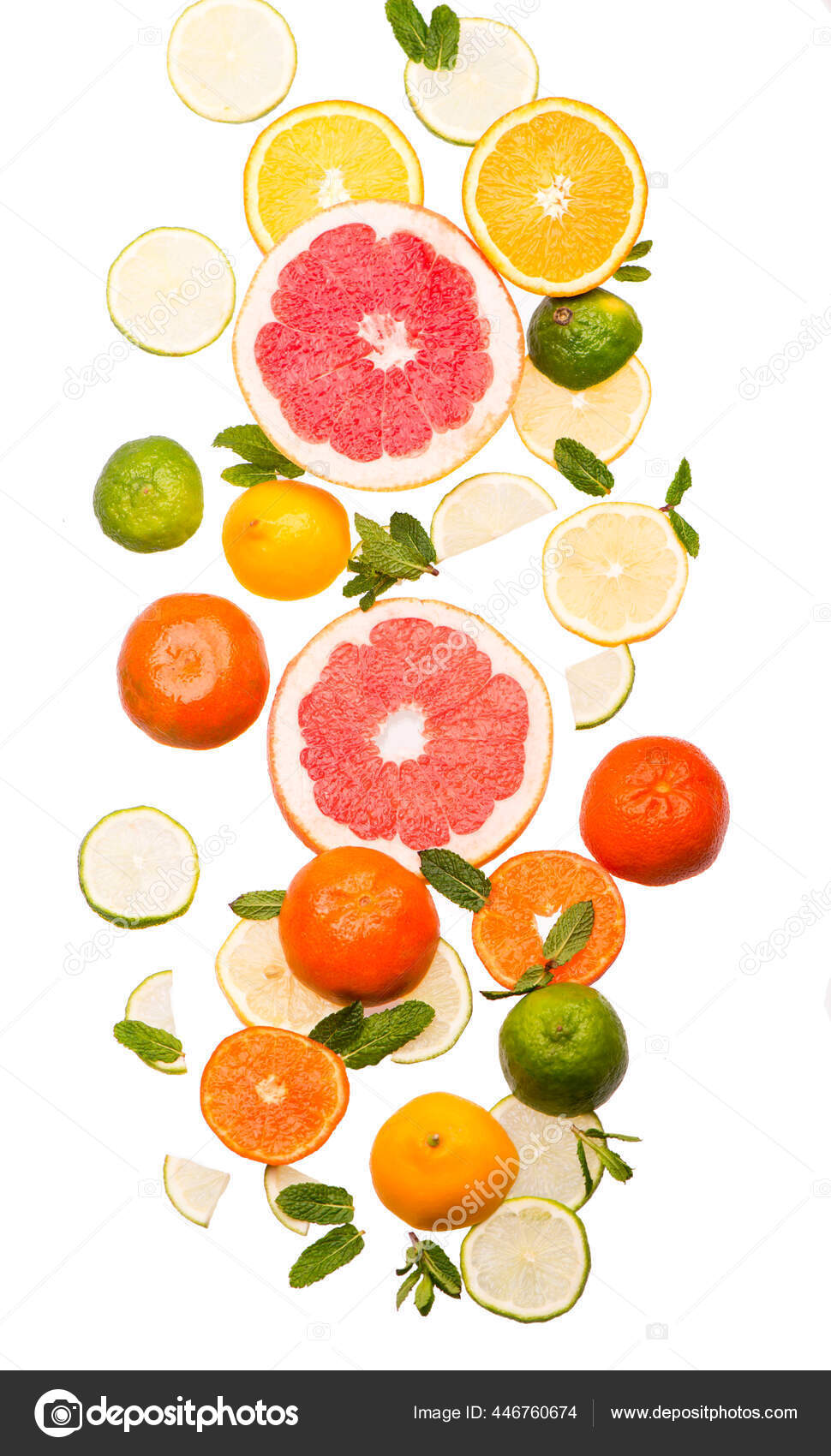 Citrus Background Fresh Citrus Fruits Lemons Oranges Limes Grapefruits Wooden Stock Photo by ...