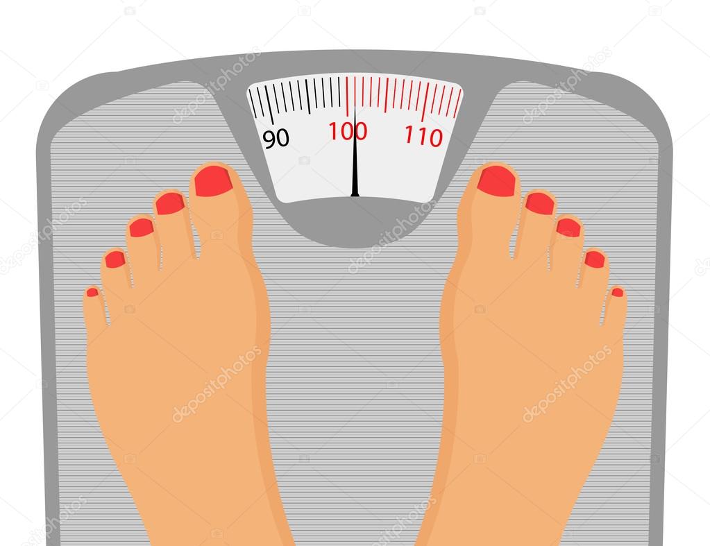 Persons Feet on Weighing Scale Stock Vector Image by ©Serg+ #101720858