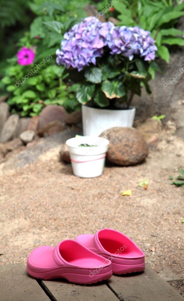 Pair pink clogs — Stock Photo © mrivserg #111642474