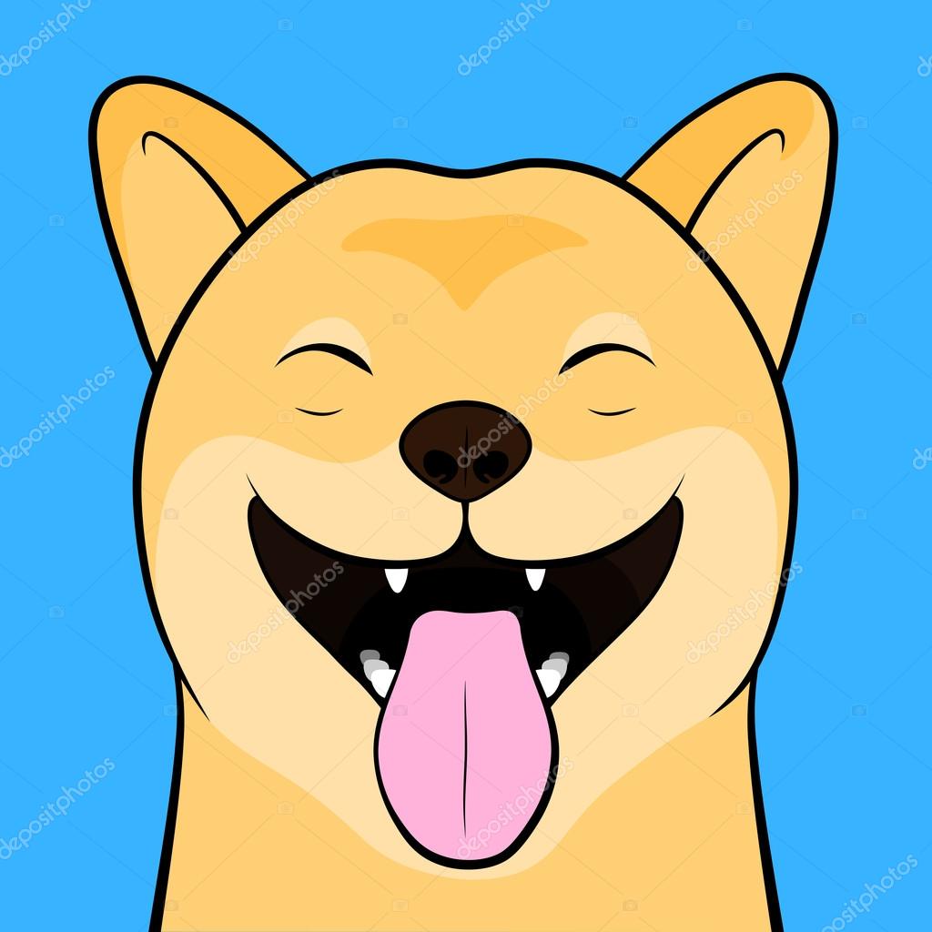 Laughing Dog Clip Art