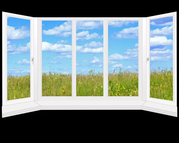Summer landscape behind a window — Stock Photo © ISergey #2904747