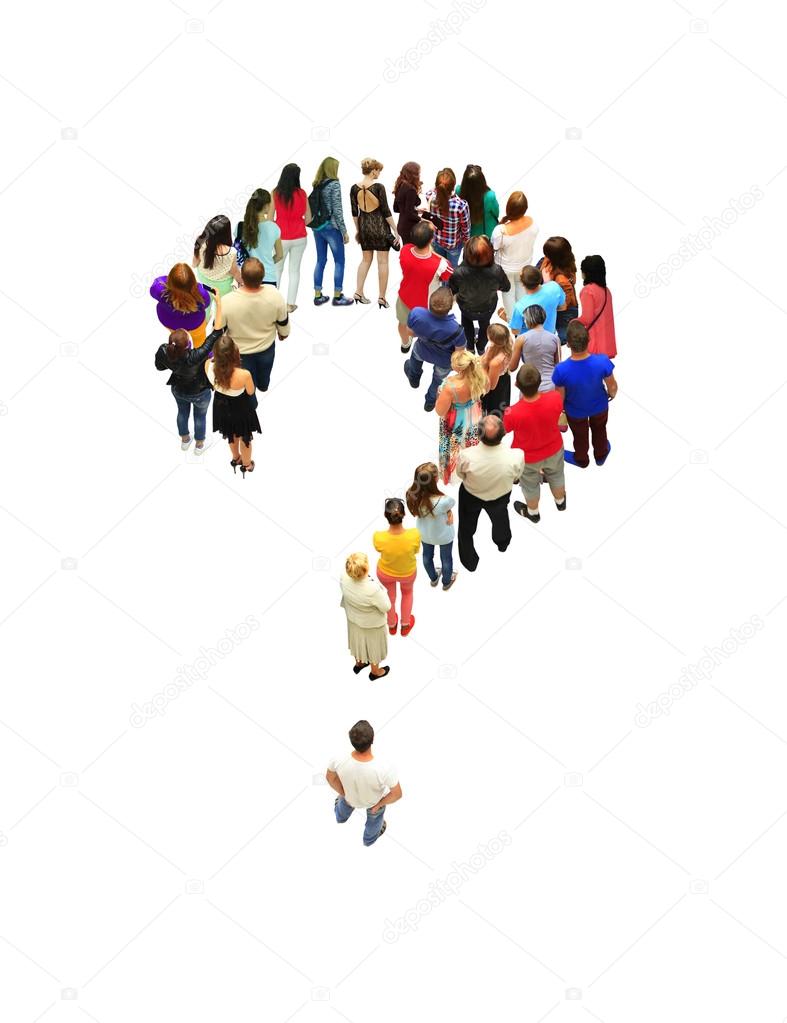 Question mark from people Stock Photo by ©alexmak72427 98654022