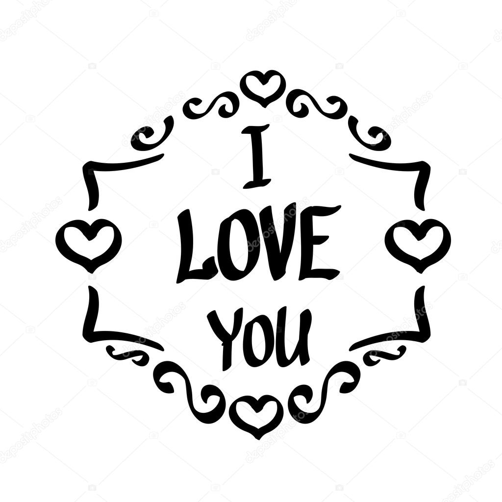 Vector letters love text doodles Stock Vector Image by ©zm1ter #112868558