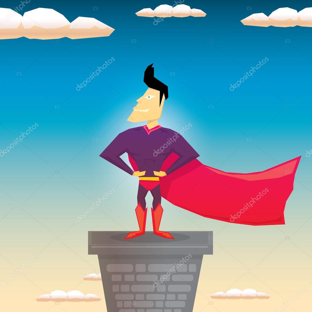 Super Héroe Ilustración Vectorial 2023