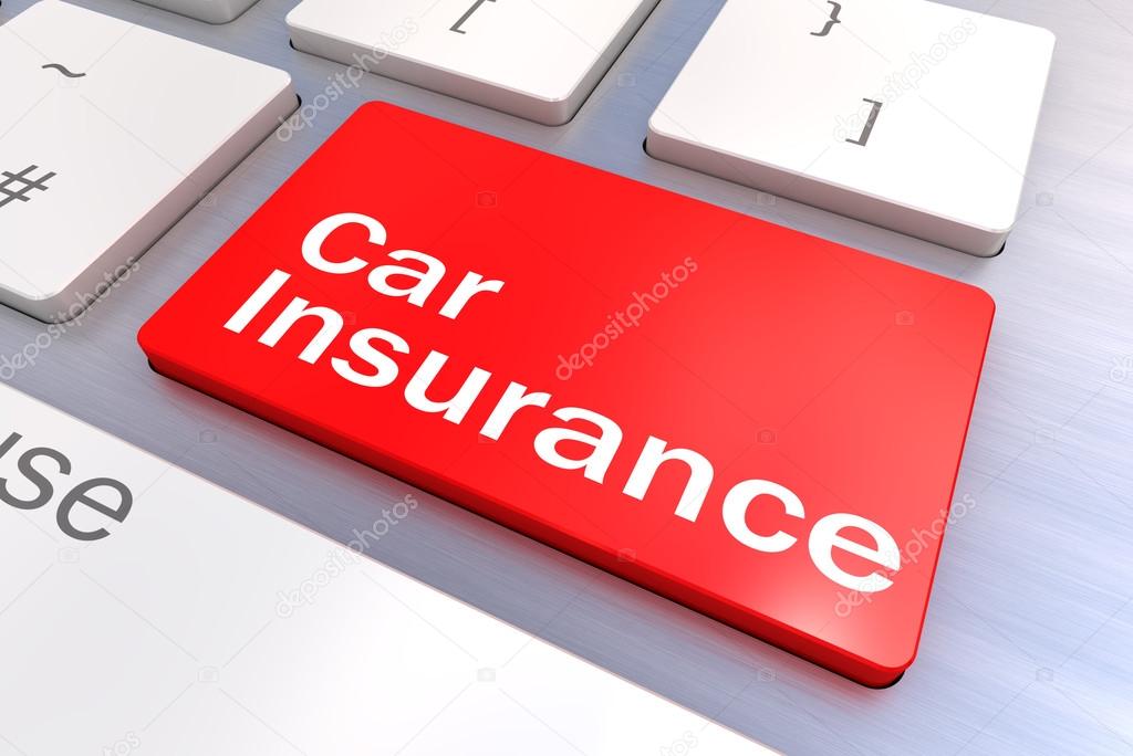 Computer keyboard with a Car Insurance Button Concept — Stock Photo ...