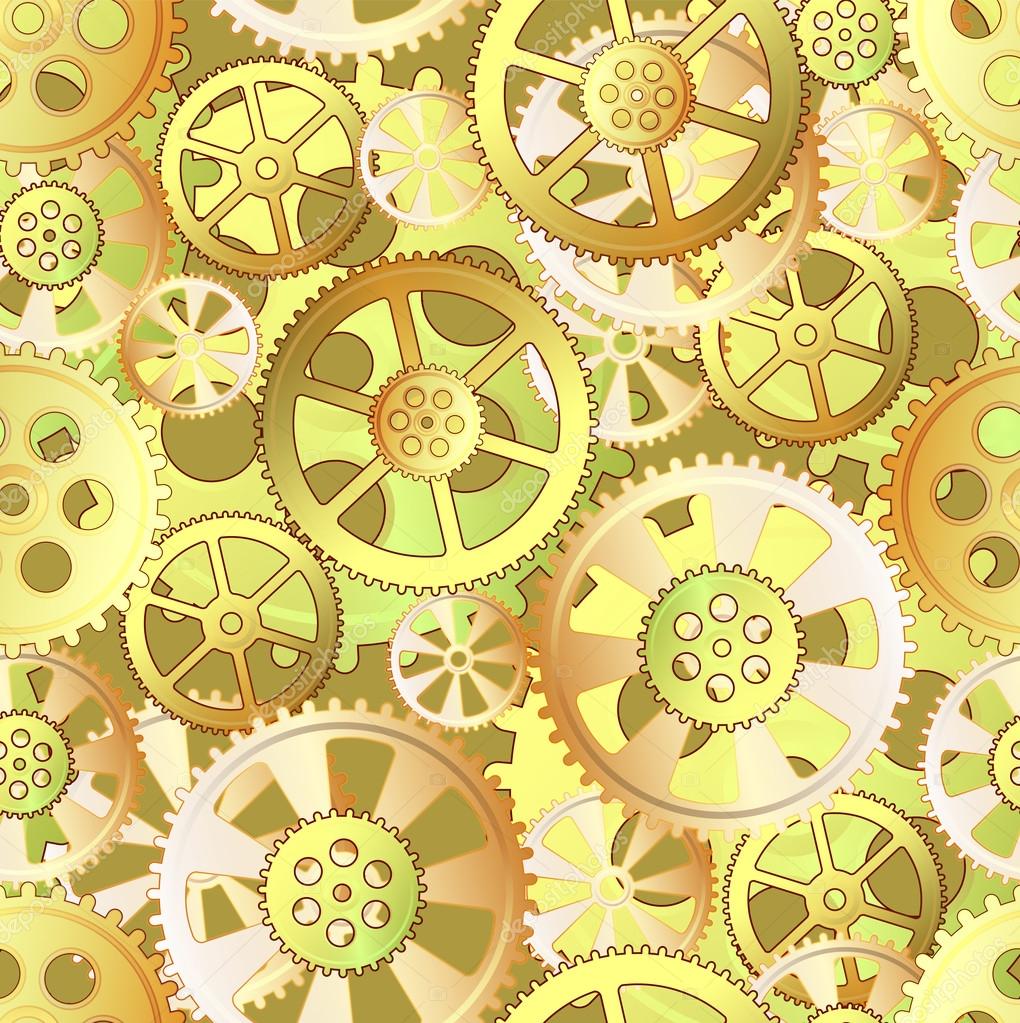 Yellow gears seamless Stock Vector Image by ©dyha1965 #122795926