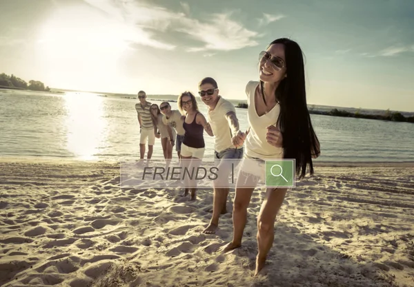Friends at beach Stock Photos, Royalty Free Friends at beach Images ...