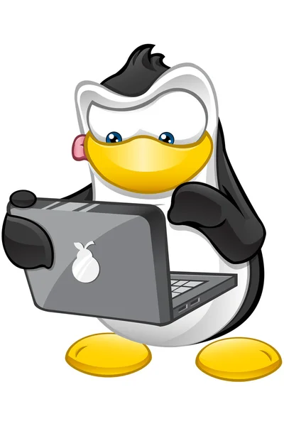 Cartoon virus eating computer Stock Vector Image by ©tigatelu #33877953