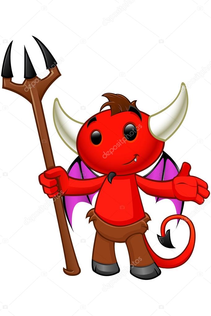 Devil Character - Presenting Stock Vector Image by ©npr1977 #106341352