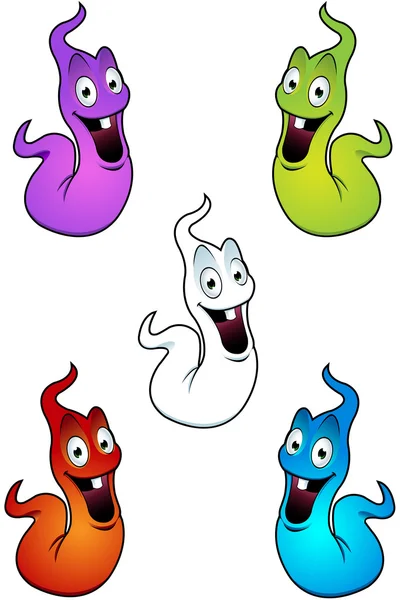 Mean Cartoon Ghost Set Stock Vector by ©npr1977 55517797