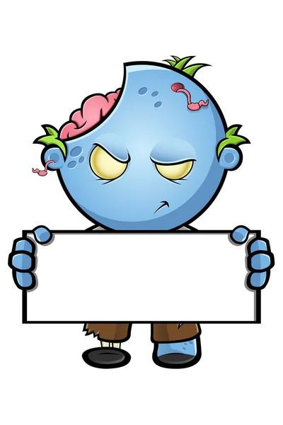 Blue Cartoon Zombie Character Stock Vector by ©npr1977 #54798259