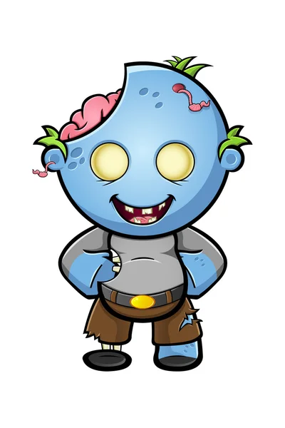 Blue Cartoon Zombie Character Stock Vector Image by ©npr1977 #54798263