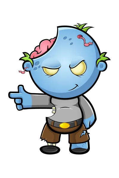 Blue Cartoon Zombie Character Stock Vector Image by ©npr1977 #54798263