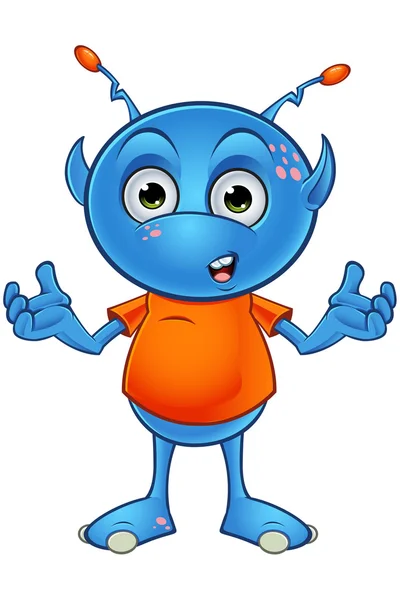Light Blue Alien Character Stock Vector Image by ©npr1977 #62191519
