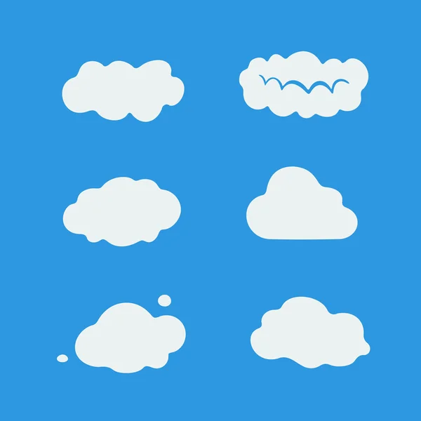 Cloud icons set White outline isolated Stock Vector Image by ©Alona_S ...