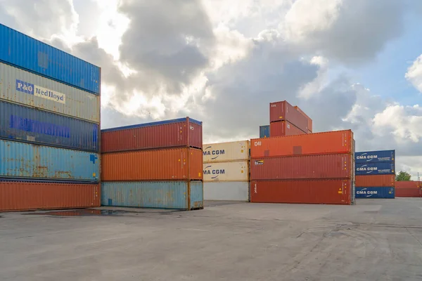 Container yard freight Stock Photos, Royalty Free Container yard ...