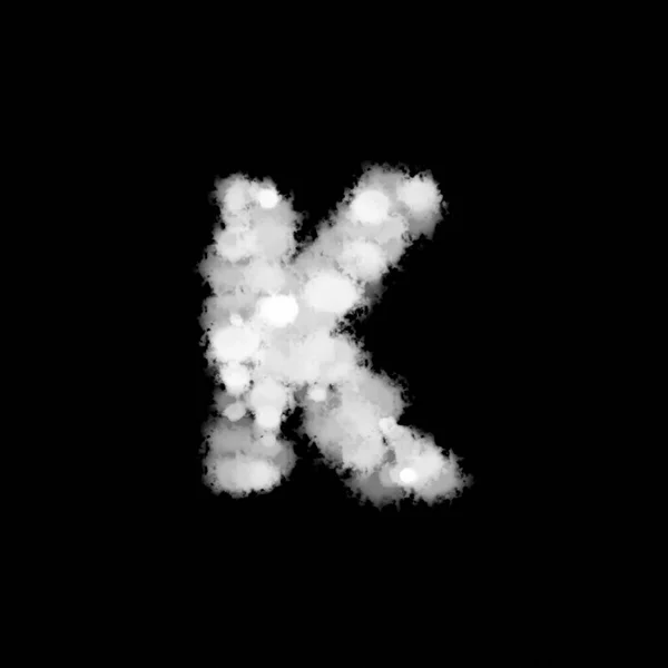 Fog Mist Smoke Forming Letter English Alphabet Text Font Character ...