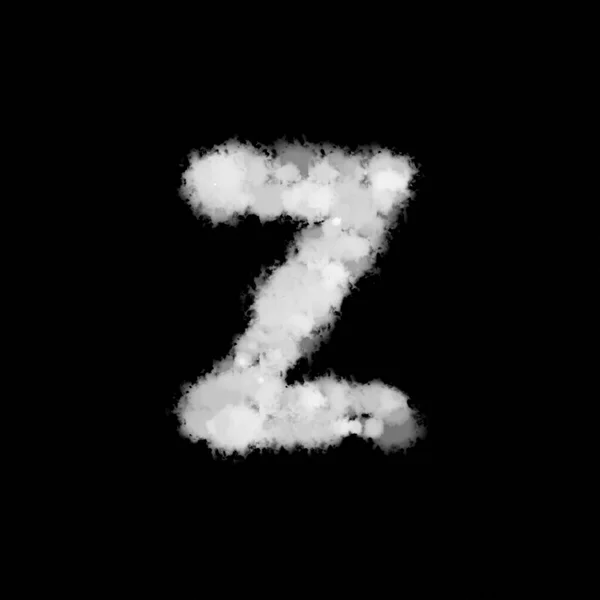 Fog Mist Smoke Forming Letter English Alphabet Text Font Character ...