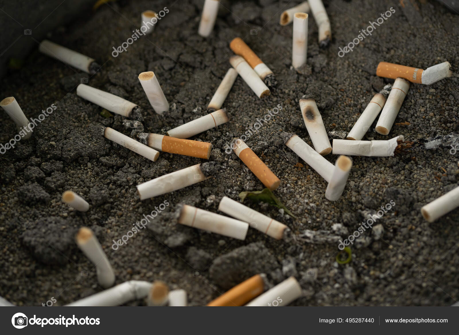 Pile Of Cigarette Ash