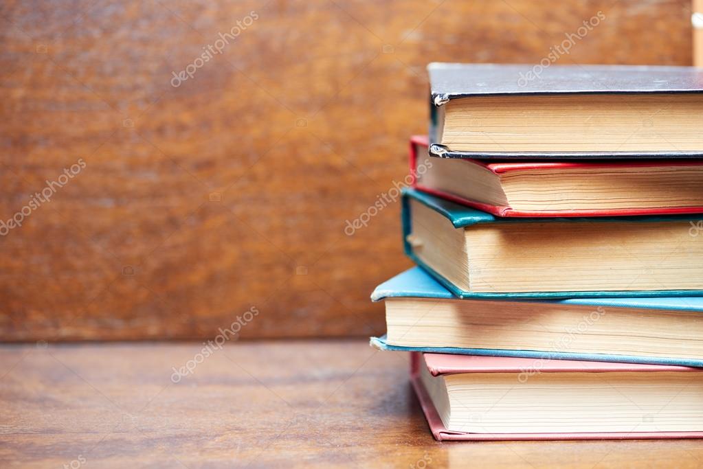 Five old books on the table — Stock Photo © ovtynefoto #96810942