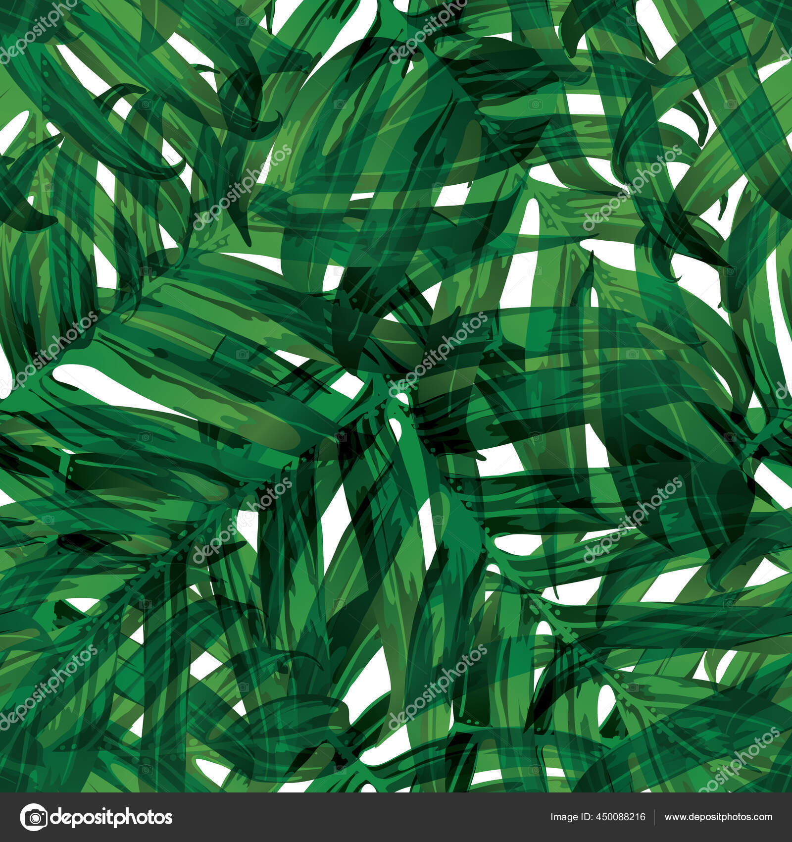 Hawaiian Print Background Green