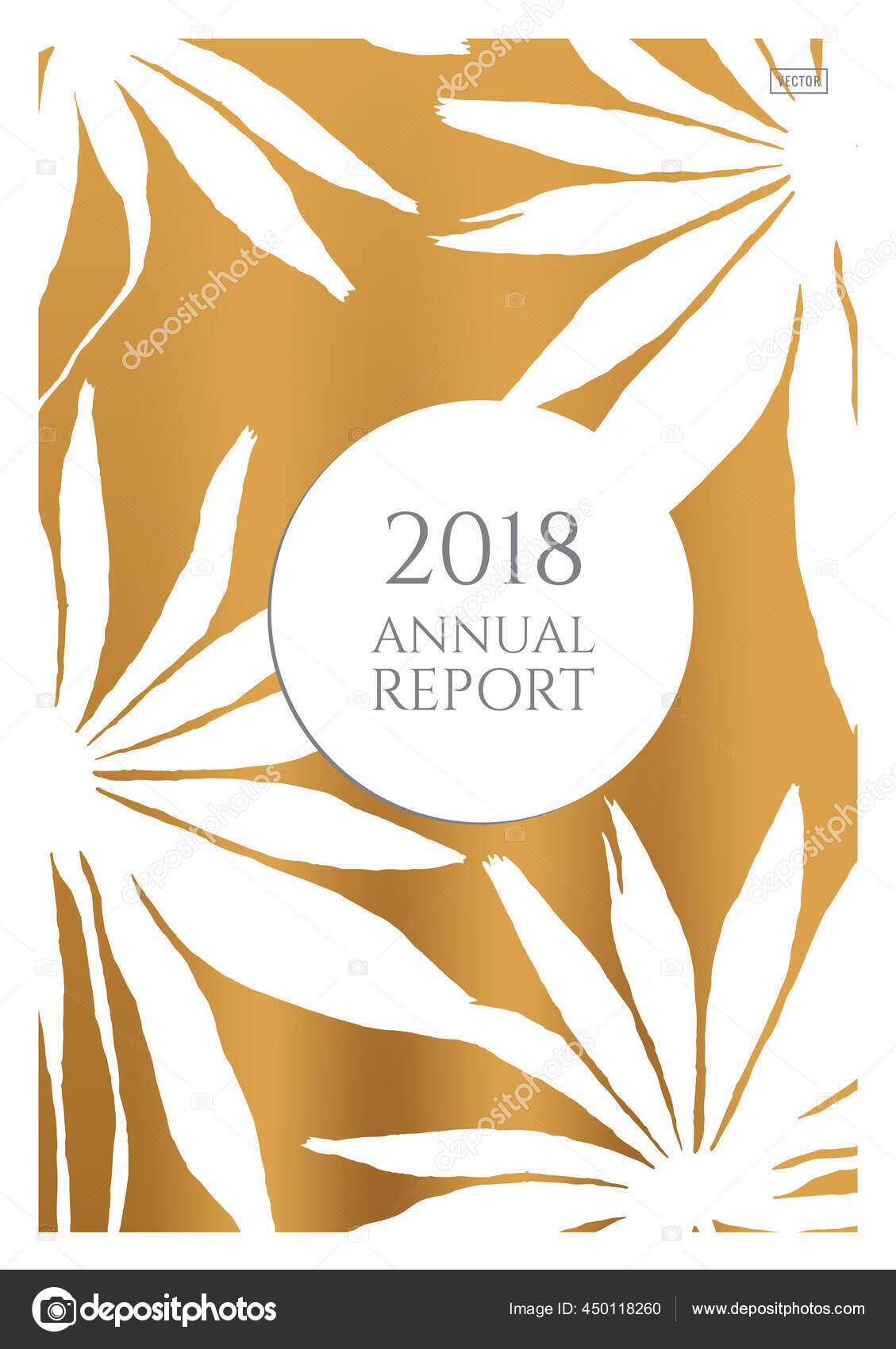 Gold Cover Design Template Notebook Exotic Layout Backdrop Corporate ...