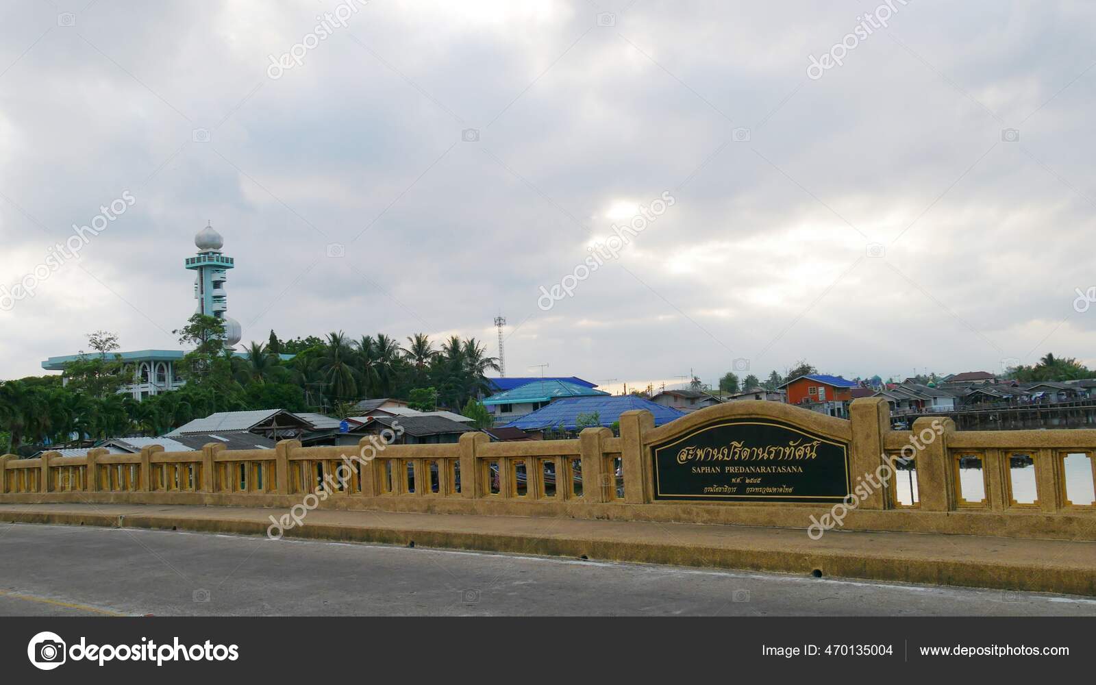 Narathiwat Thailand March 2016 Sathan Predanaratasana Bridge Close ...