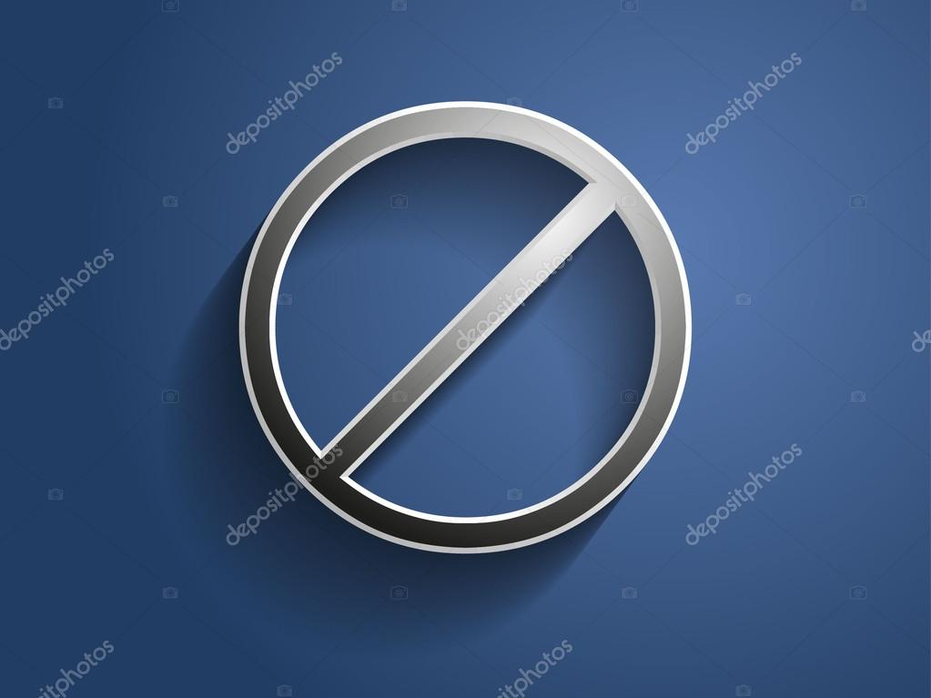 Prohibir icono Vector de stock #54271043 de ©ArchManStocker