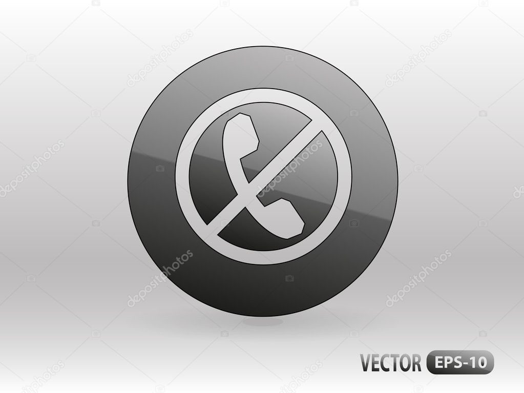 Matikan ikon telepon Vektor Stok oleh ©ArchManStocker 54670403