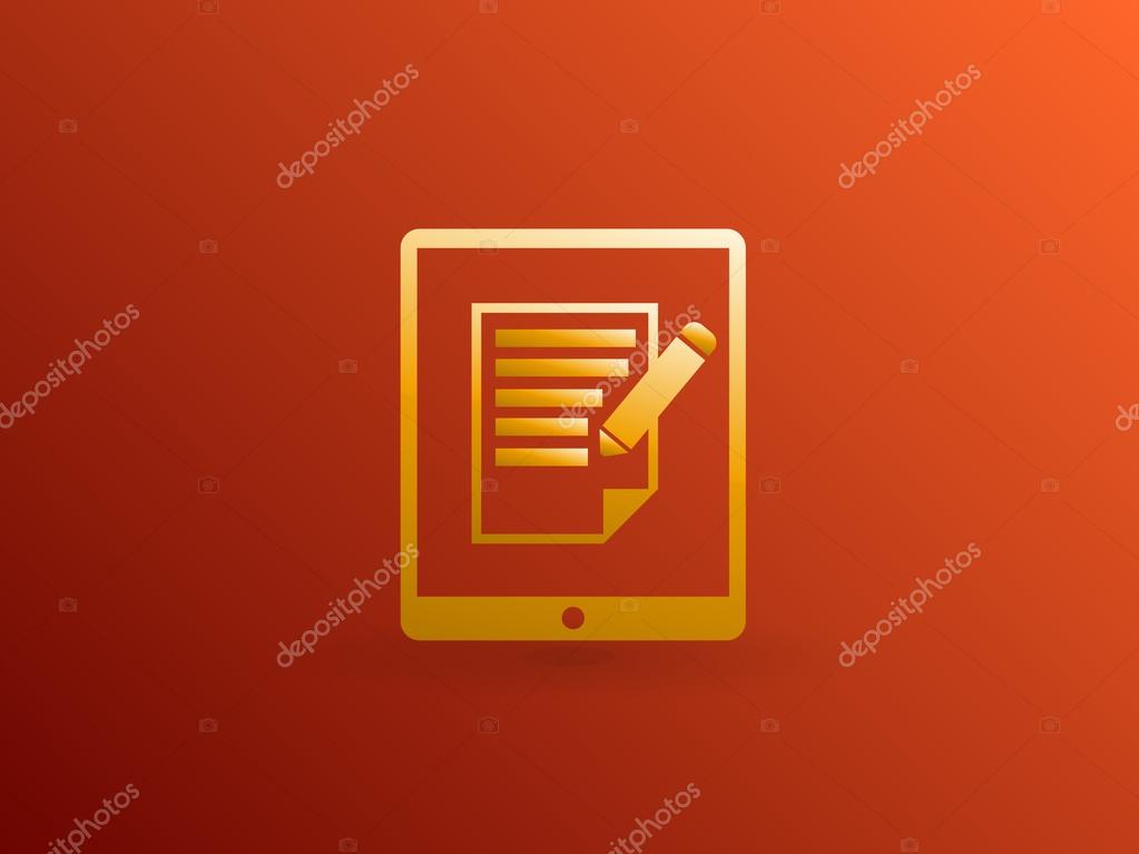 Touchpad notes icon Stock Vector Image by ©ArchManStocker #54670641