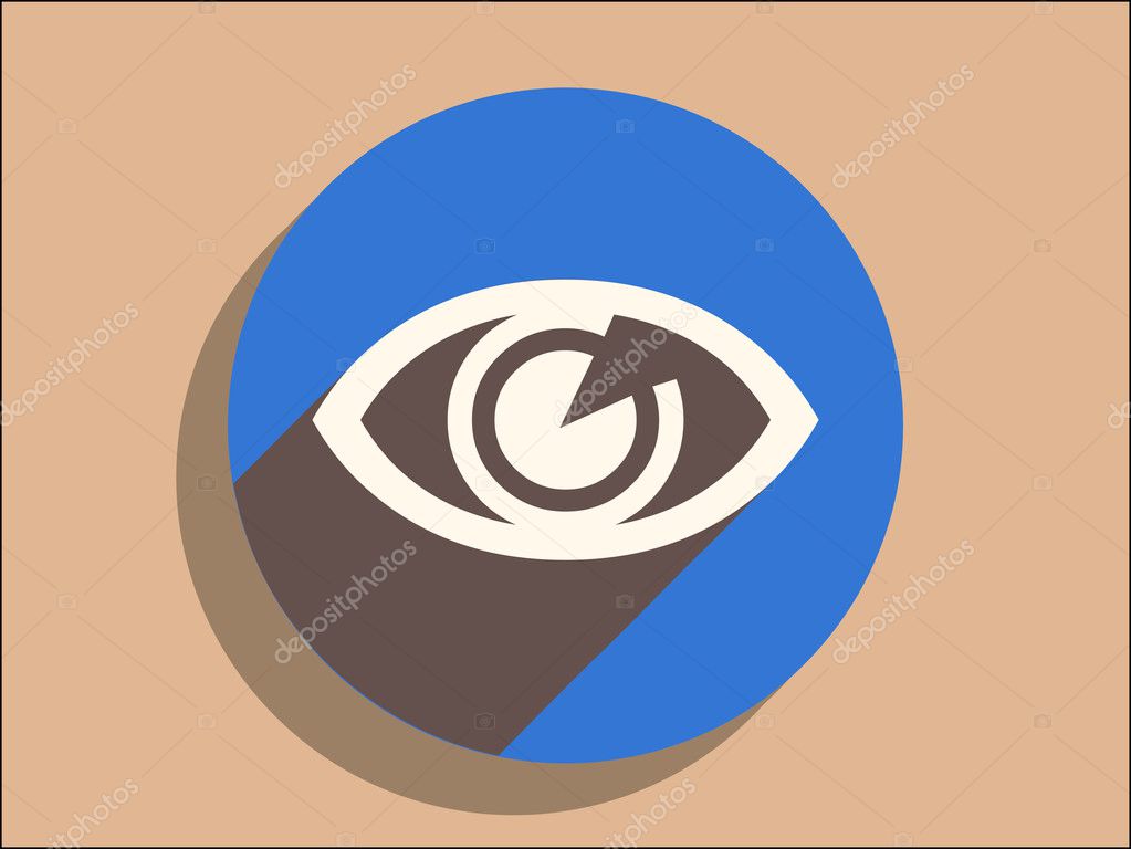 Flat icon of supervision Stock Vector by ©ArchManStocker 54681403