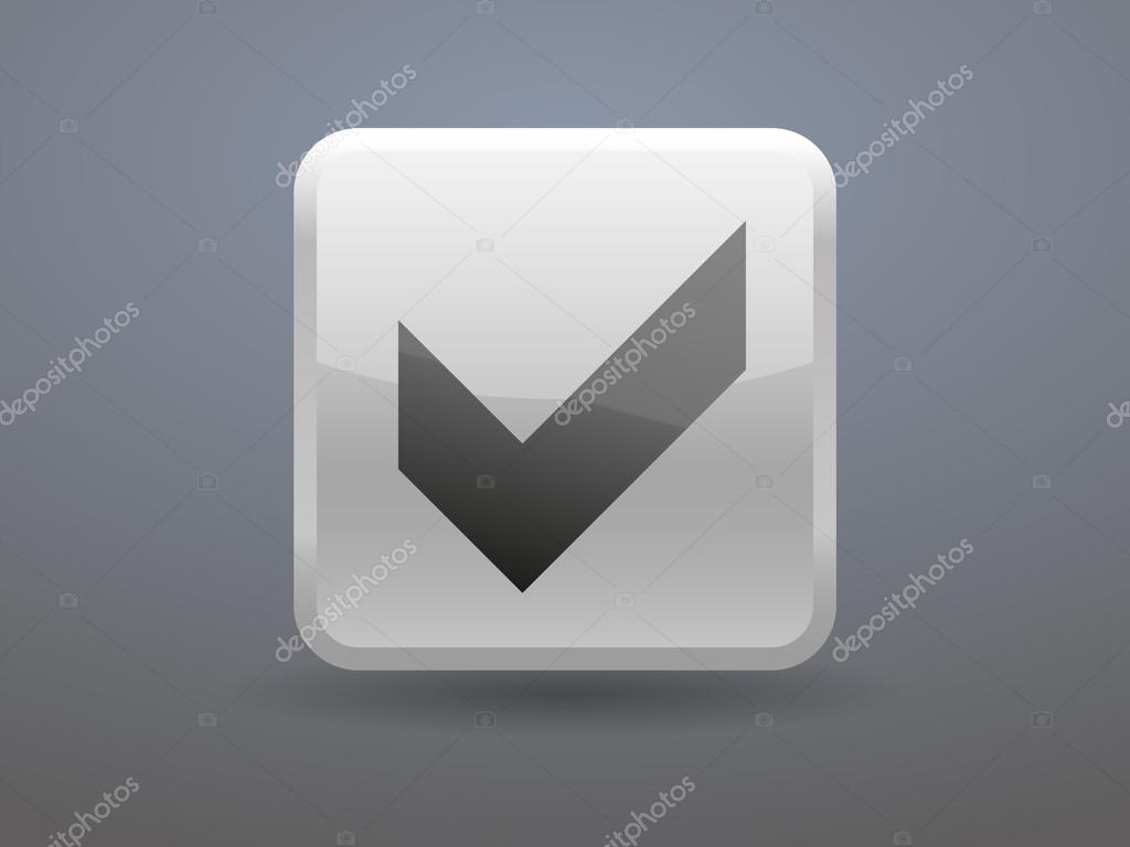 Flat icon of check box Stock Vector by ©ArchManStocker 54686117