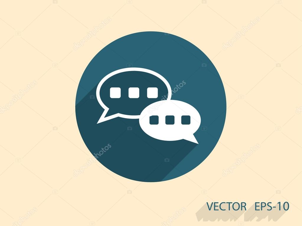 Flat icon of a communication Stock Vector by ©ArchManStocker 62373011