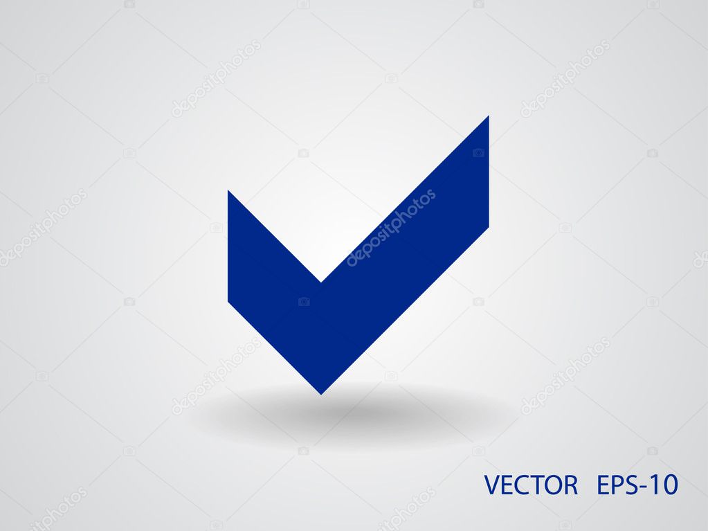Flat icon of check box Stock Vector by ©ArchManStocker 85338960
