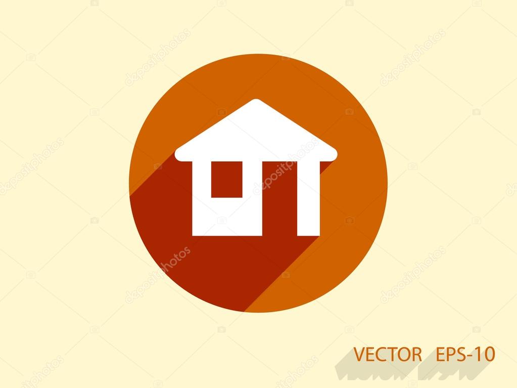 Flat icon of home Stock Vector by ©ArchManStocker 85339078