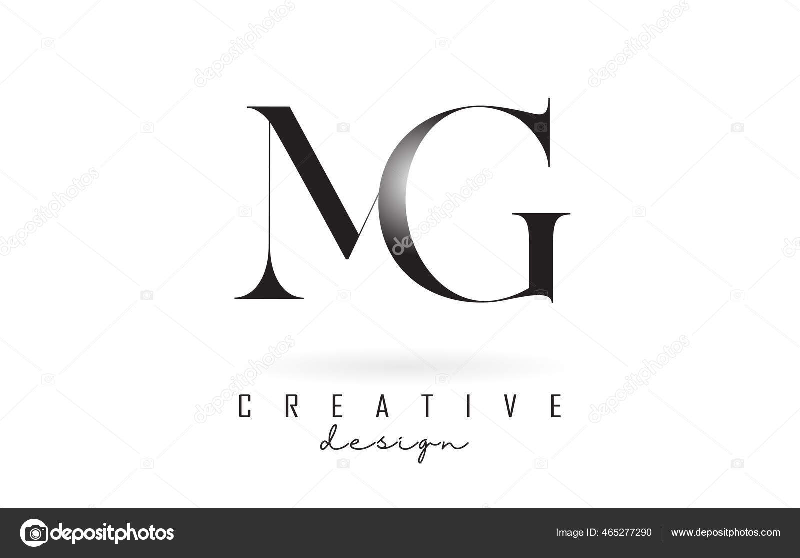 Letter Design Logo Logotype Concept Serif Font Elegant Style Vector ...