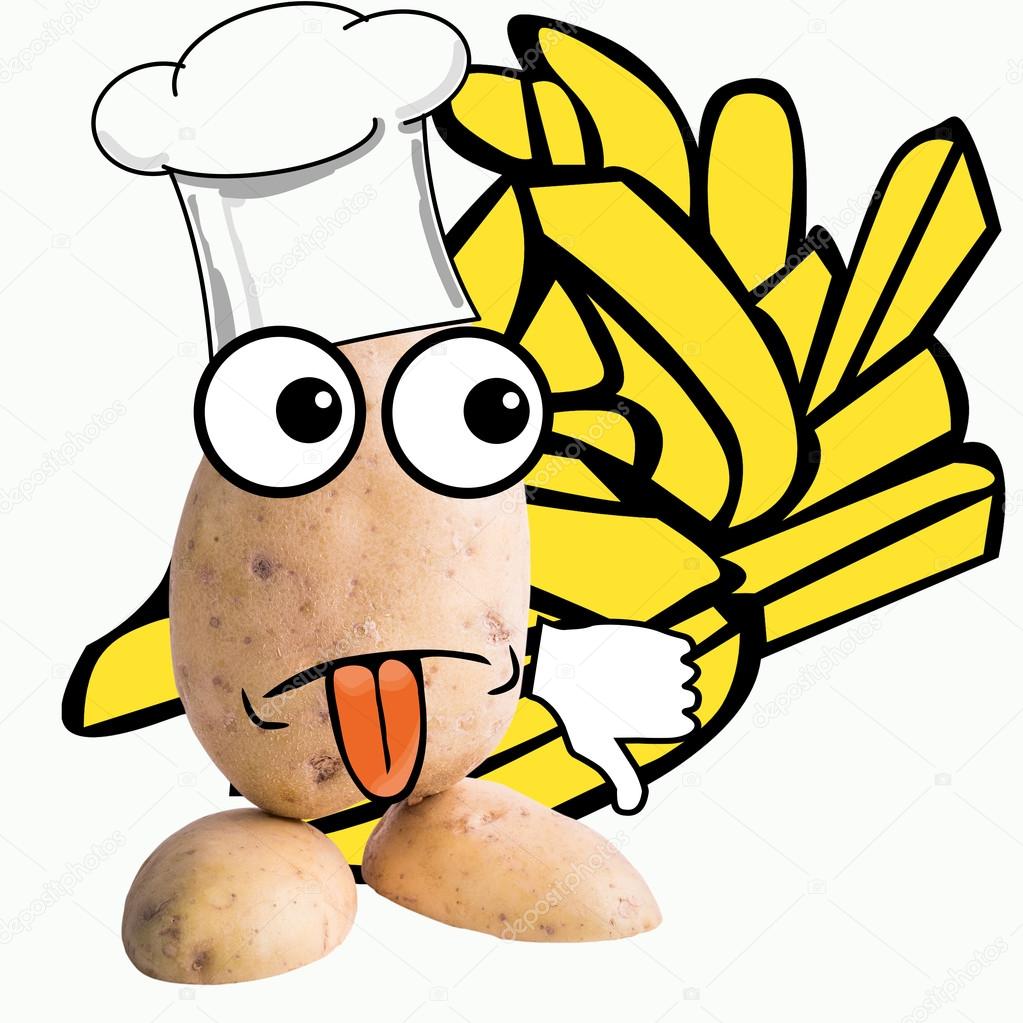 Little potato man chef junk food Stock Illustration by ©leporiniumberto ...