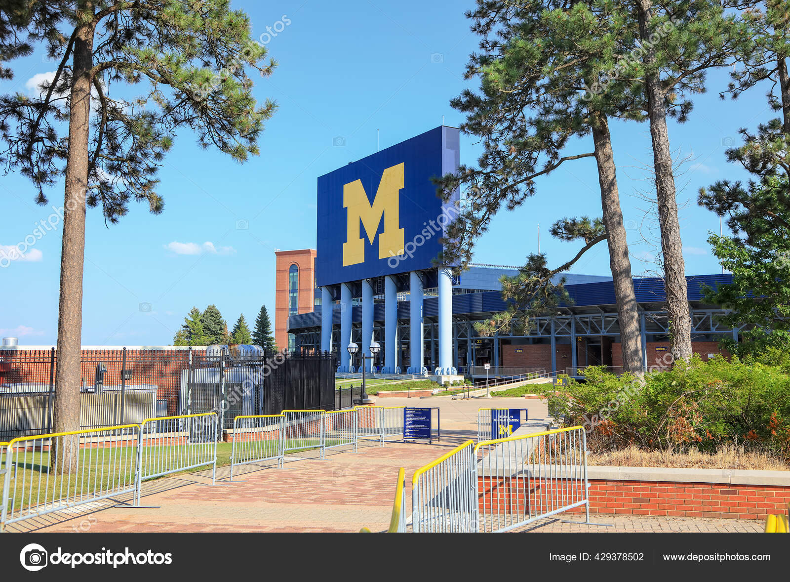 Ann Arbor August 2020 University Michigan Stadium Largest Stadium ...
