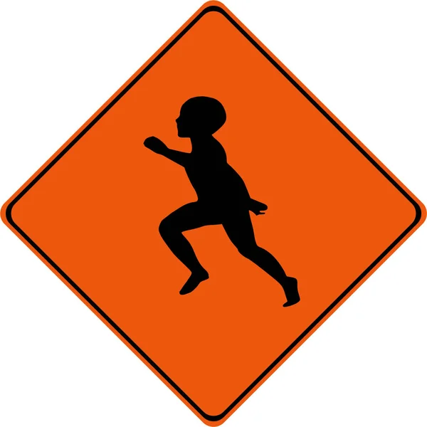 Warning Sign Kids Play Symbol — Stock Photo © alessandro0770 #446712876