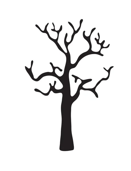 Simple Leafless Tree Silhouette