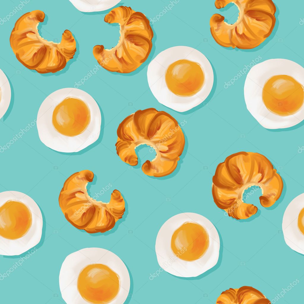 Simple breakfast digital illustration — Free Stock Photo © Galyna ...