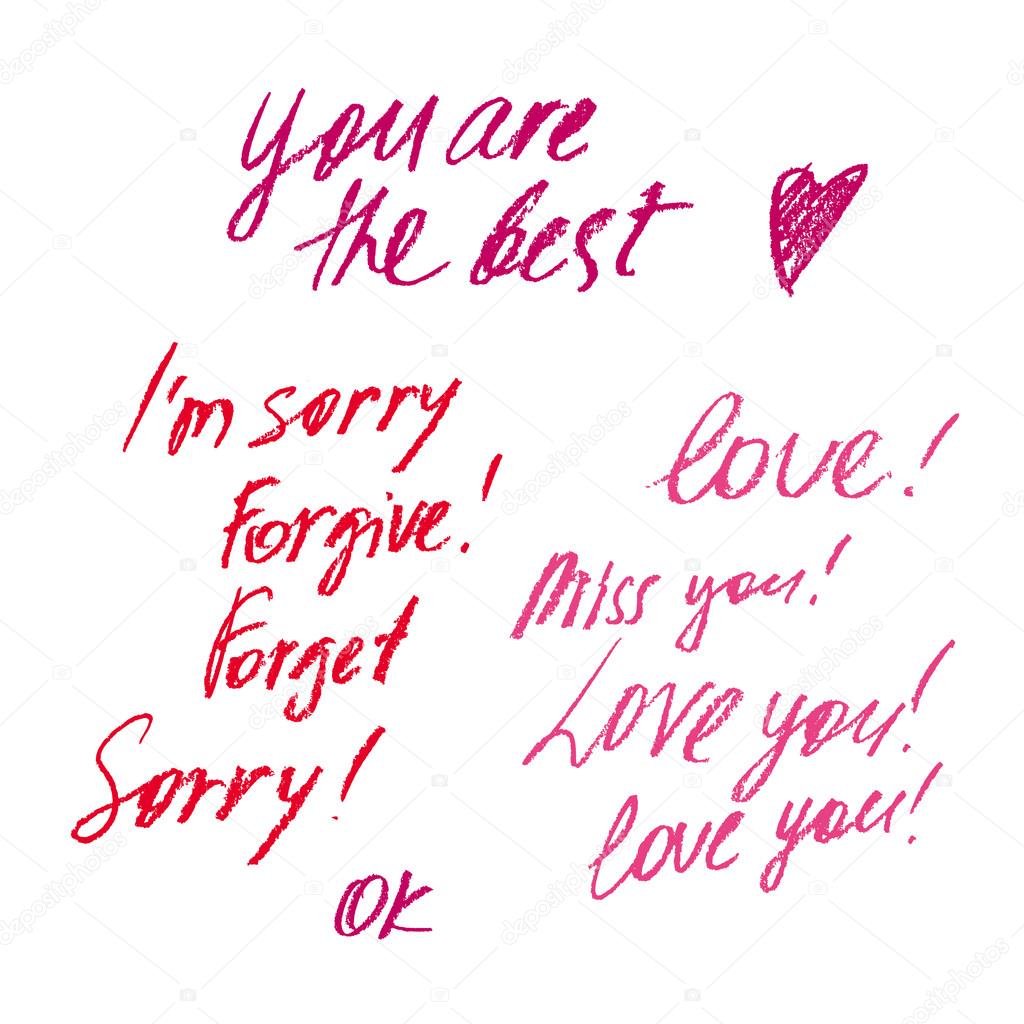 Love note lettering Stock Vector Image by ©Galyna #102474134