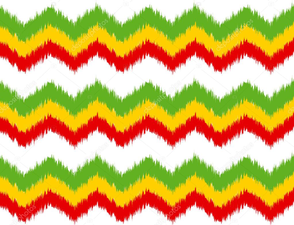 Classic reggae color music background. Jamaica chevron seamless — Stock ...