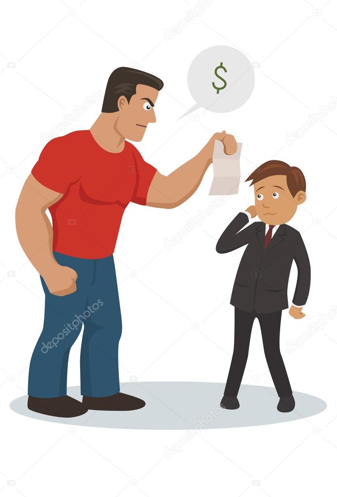 bill collector — Stock Vector © Weniworks #59497141